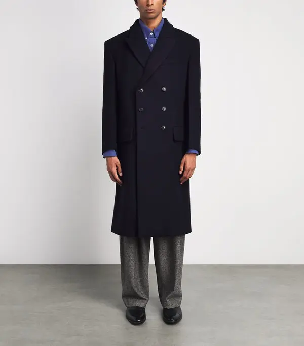 SYSTEM Wool-cashmere Double-breasted Coat