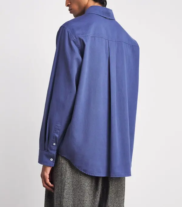SYSTEM Cotton Printed Logo Shirt