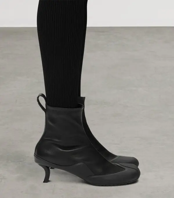 Loewe Leather Dive Ankle Boots 45