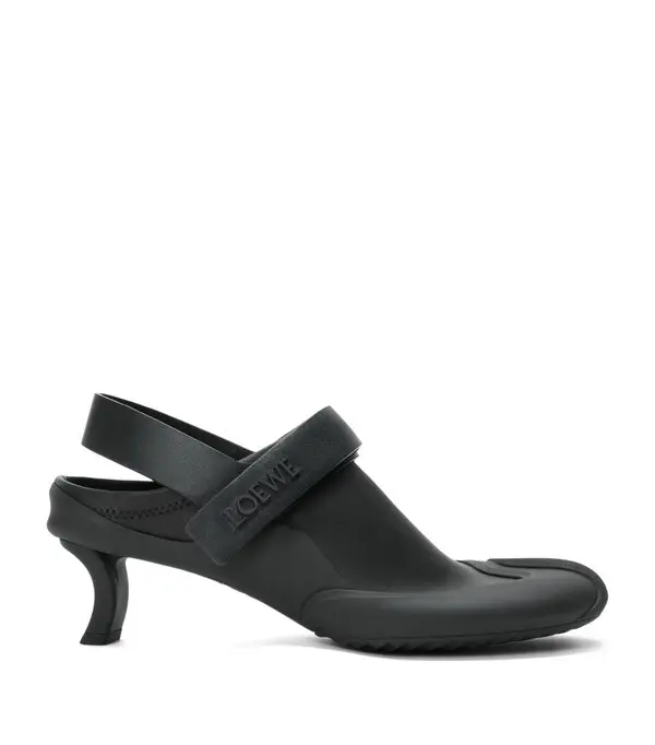 Loewe Leather Dive Slingback Mules 45
