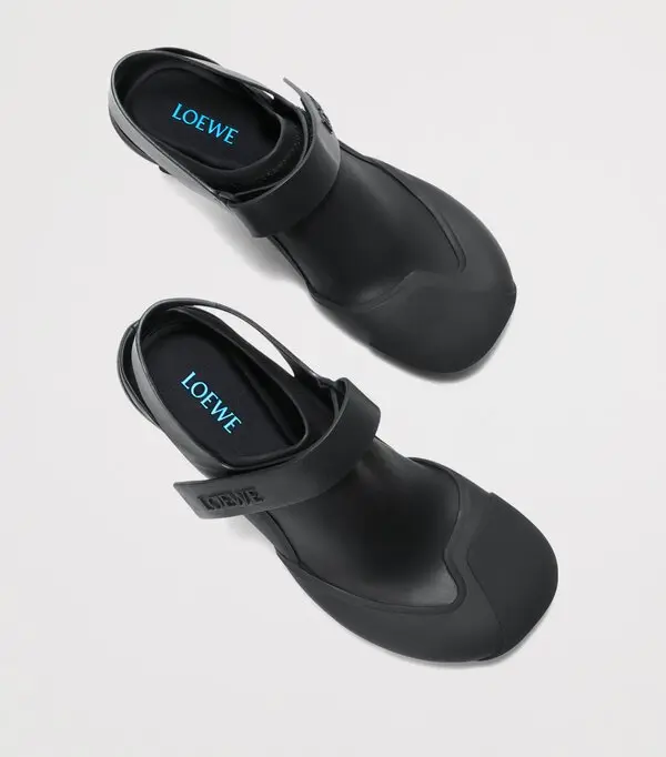 Loewe Leather Dive Slingback Mules 45