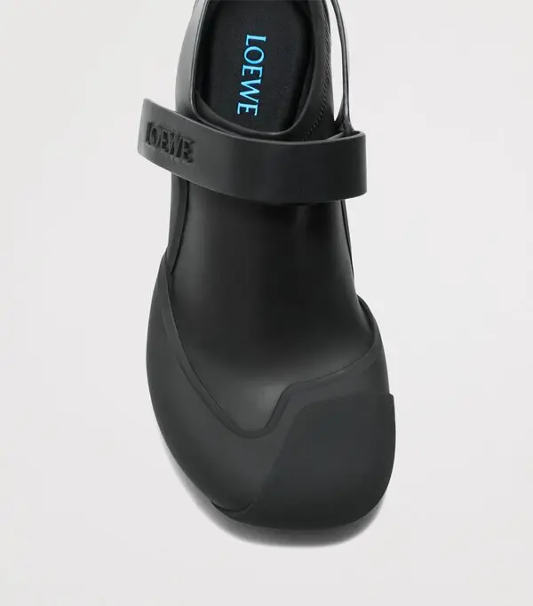 Loewe Leather Dive Slingback Mules 45