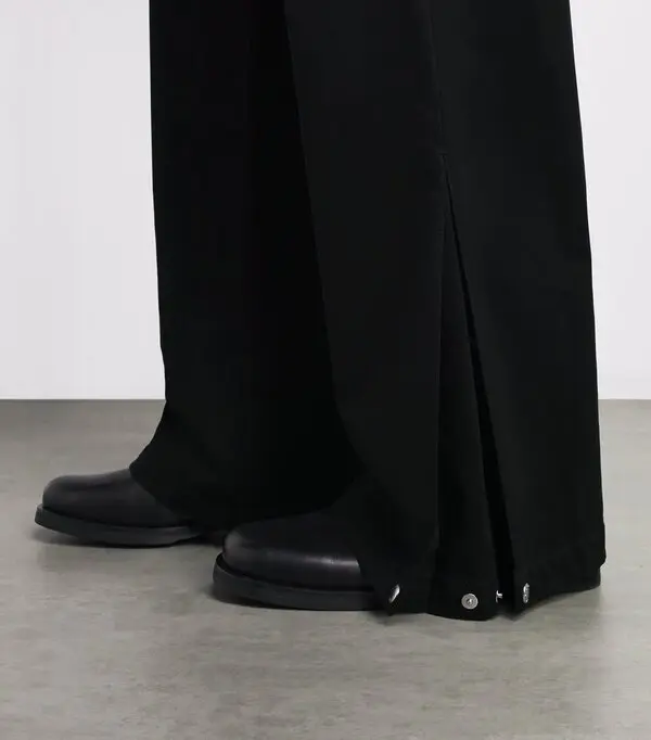 SYSTEM Cotton-blend Side-pleated Trousers