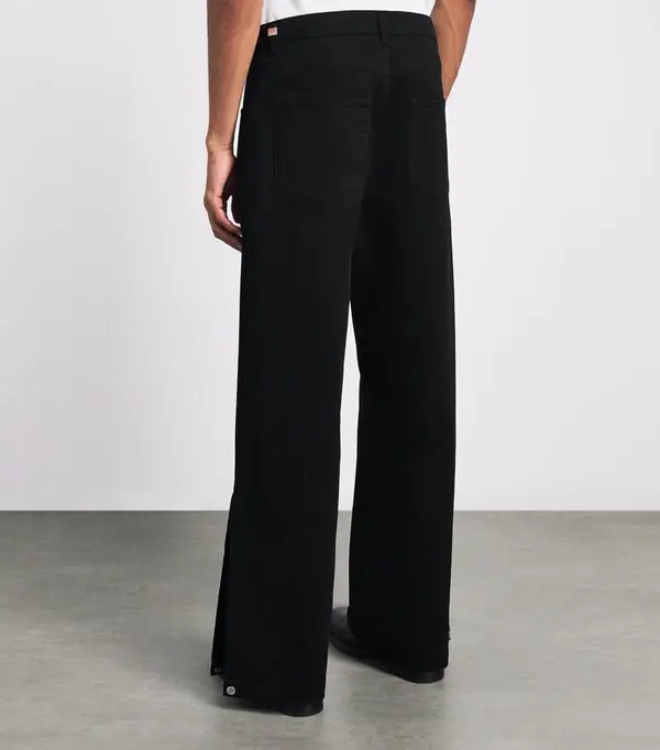 SYSTEM Cotton-blend Side-pleated Trousers