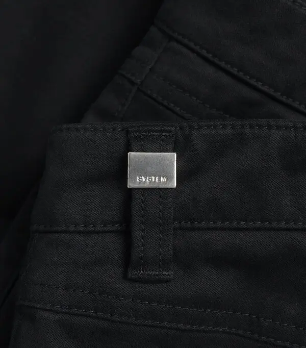SYSTEM Cotton-blend Side-pleated Trousers