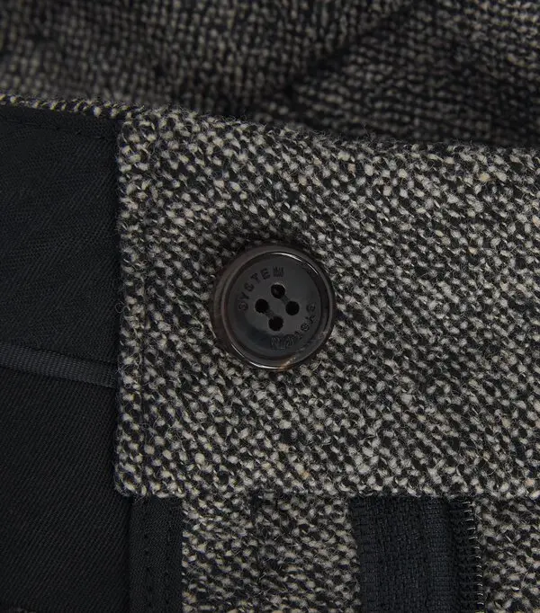 SYSTEM Wool-blend Double Pleated Trousers