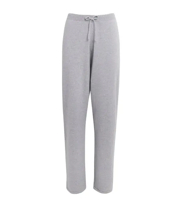 Harrods Cashmere Wide-leg Sweatpants - Grey