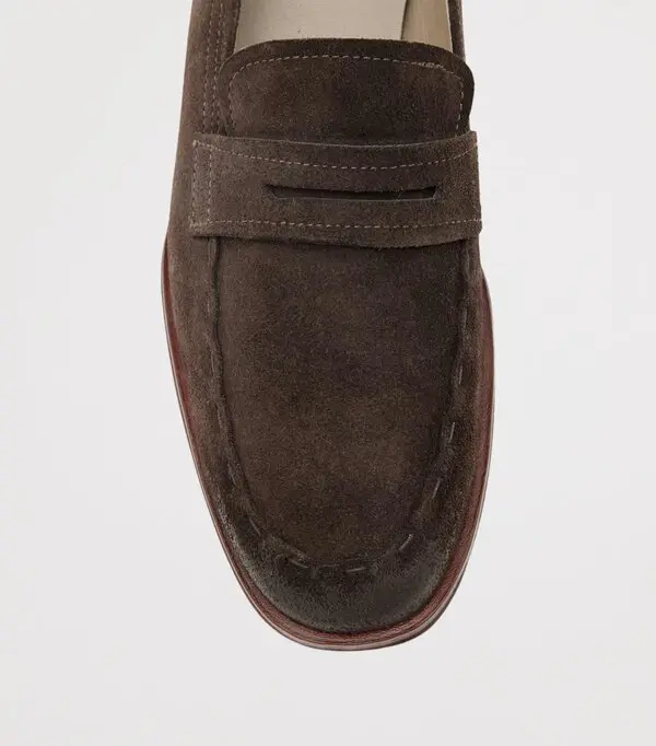 ALLSAINTS Suede Jules Stitch Loafers