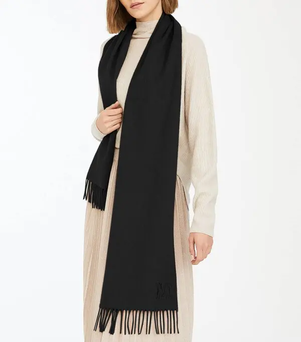 Max Mara Camel Wool Scarf