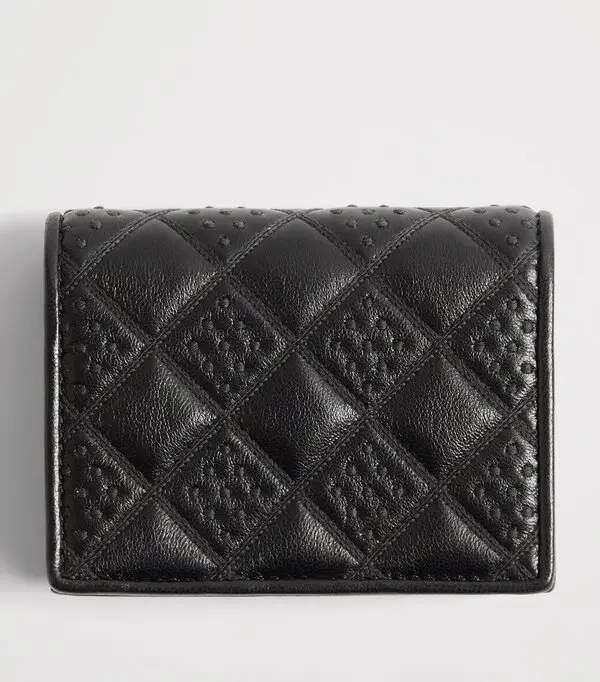 Valentino Garavani Leather Flutterby Flap French Wallet