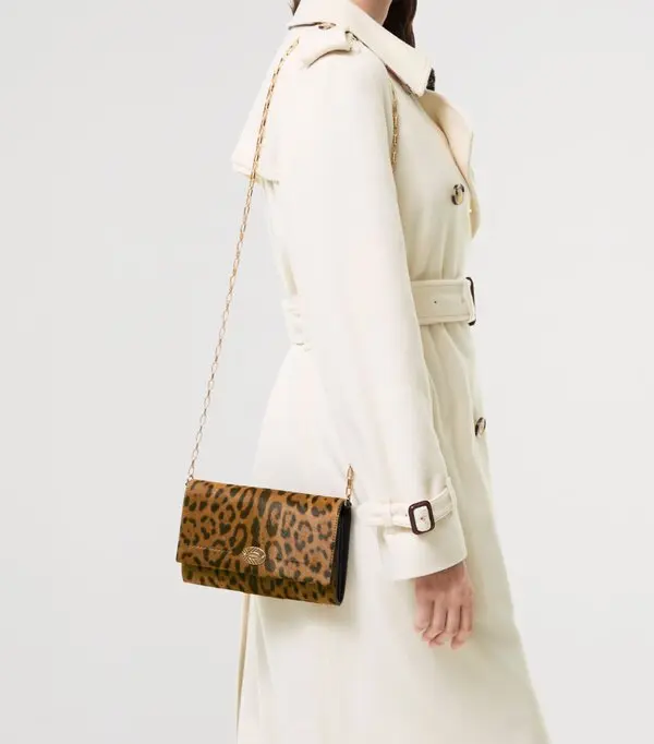 Burberry Calf Hair Leopard-print Cotswolds Wallet