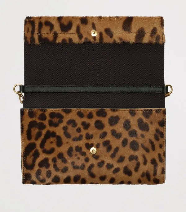 Burberry Calf Hair Leopard-print Cotswolds Wallet