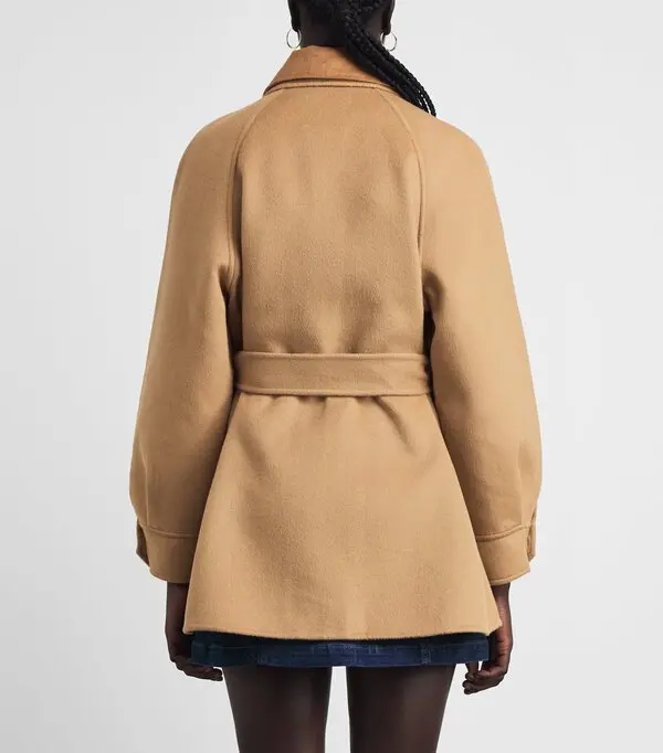 Maje Wool-blend Mid-length Coat