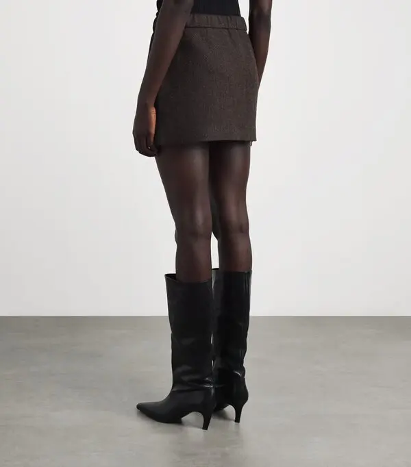 Maje Wool-blend Mini Skirt