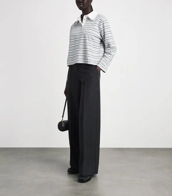 Maje Lace-collar Polo Sweater