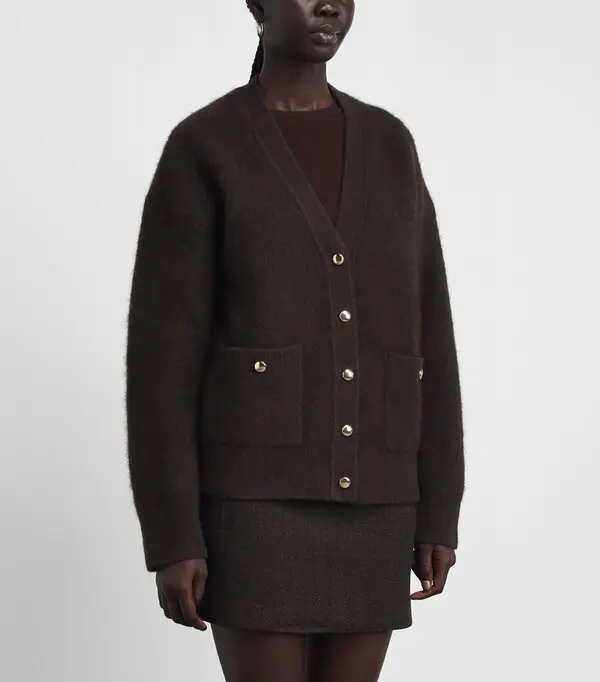 Maje Wool-blend Relaxed Cardigan