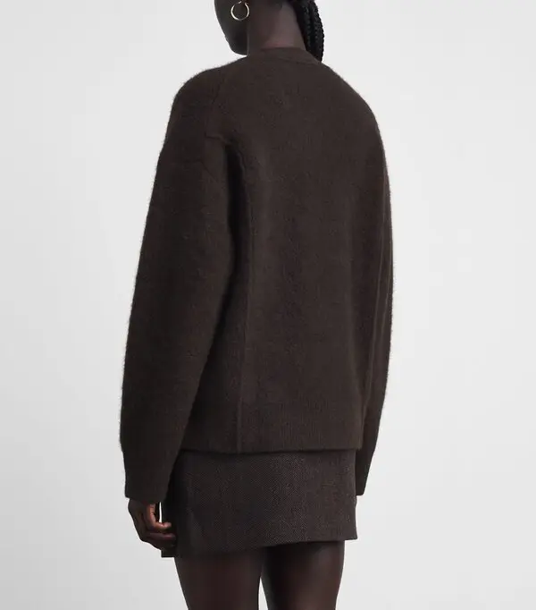 Maje Wool-blend Relaxed Cardigan