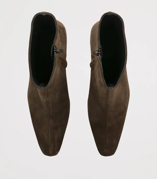 Staud Suede Wally Heeled Ankle Boots 55