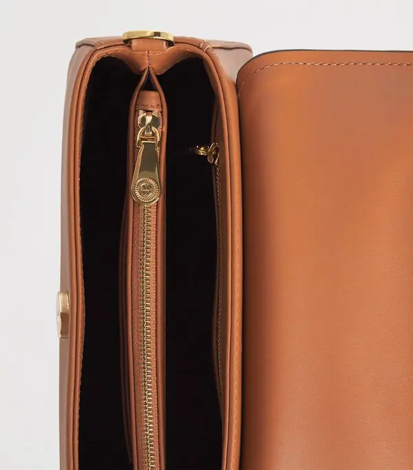 Harrods Leather Snaffle Top-handle Bag