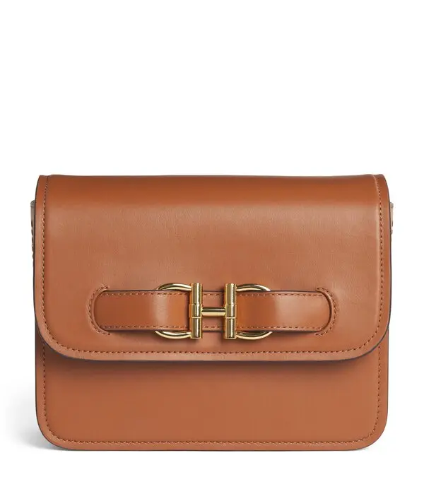 Harrods Leather Snaffle Cross-body Bag - Neutral