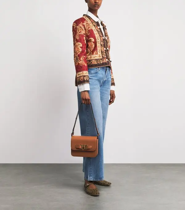 Harrods Leather Snaffle Cross-body Bag