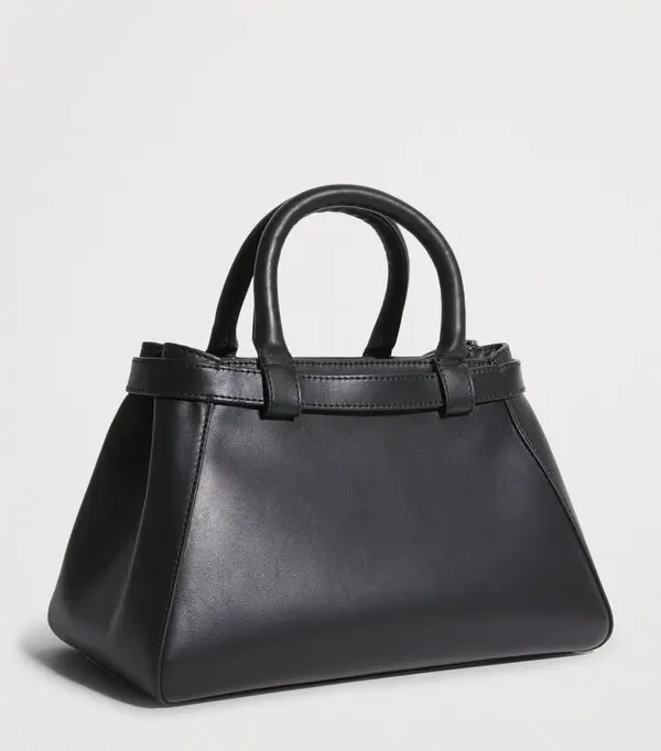 Harrods Small Leather Grace Top-handle Bag