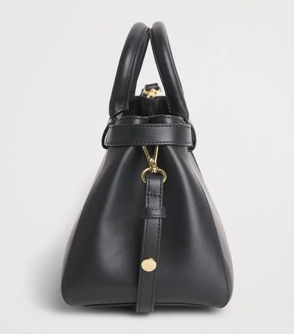 Harrods Small Leather Grace Top-handle Bag