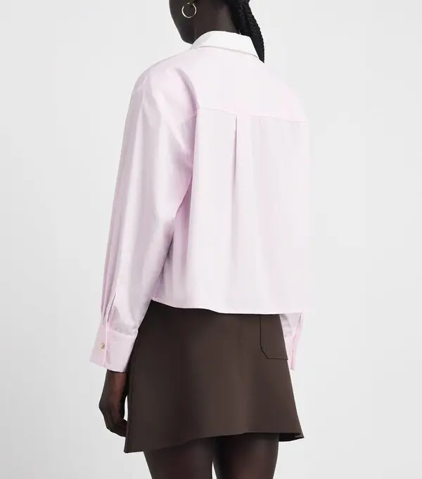 Maje Cotton Cropped Shirt