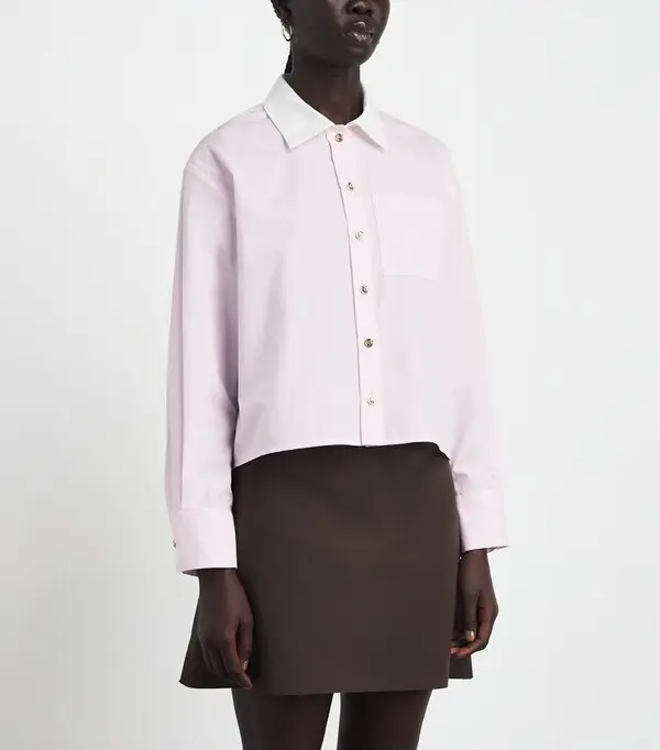 Maje Cotton Cropped Shirt