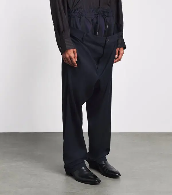 VIVIENNE WESTWOOD Layered-effect Builders Trousers