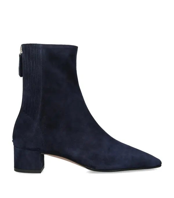 AQUAZZURA Suede Saint Honor Knee-high Boots 35