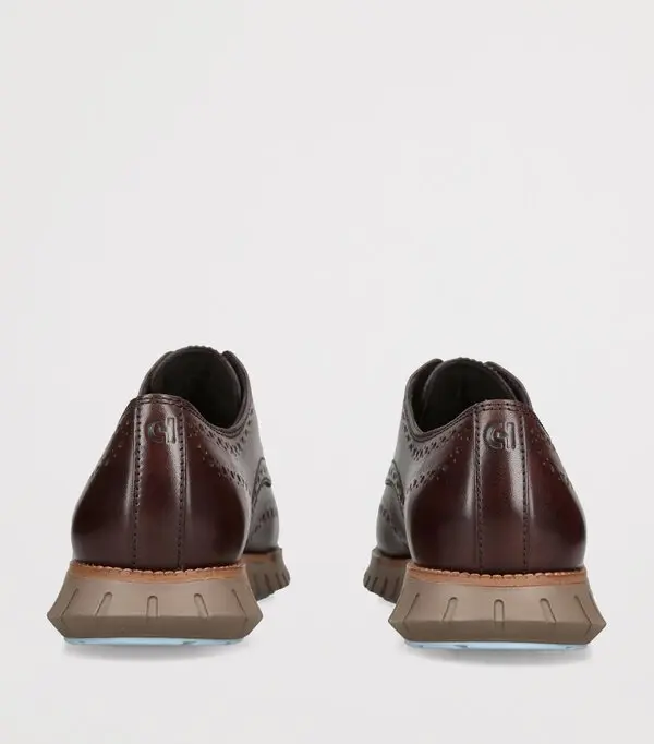 Cole Haan Leather Zerøgrand Remastered Wingtip Oxford Shoes - Brown