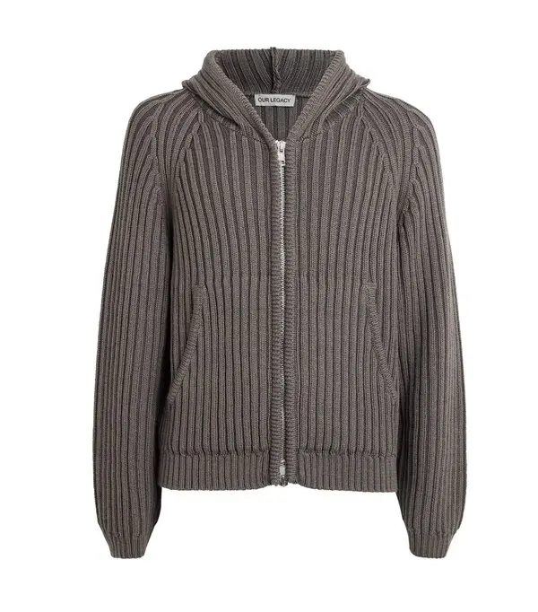 Our Legacy Merino Wool Zip-up Cardigan