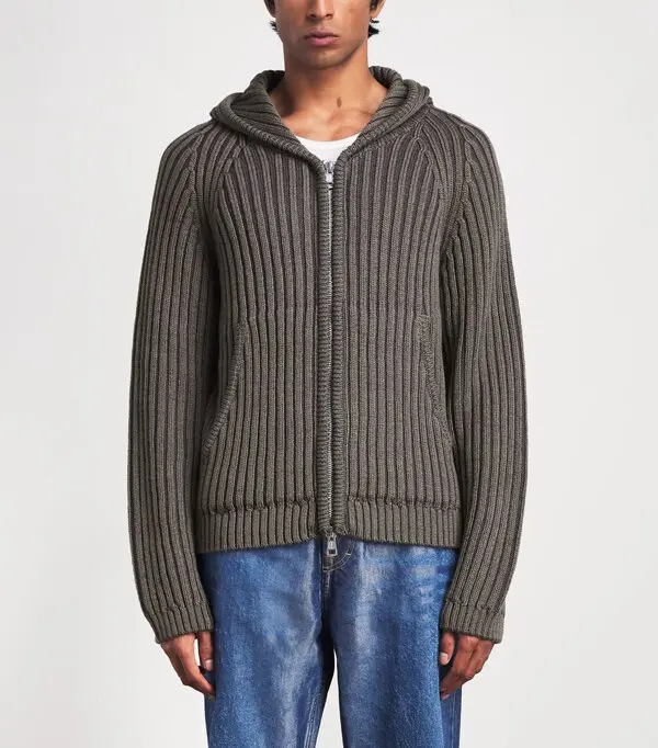 Our Legacy Merino Wool Zip-up Cardigan