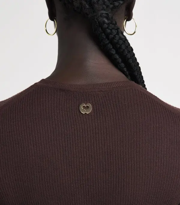 Maje Wool-silk Crew-neck Sweater