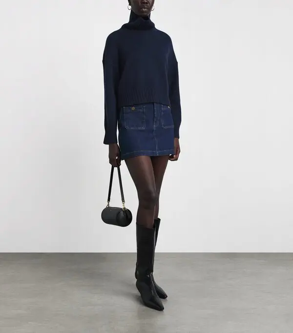 Maje Cashmere-blend High-neck Sweater
