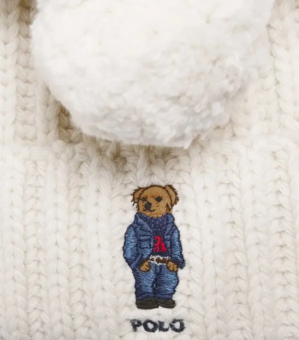 Polo Ralph Lauren Wool-blend Polo Bear Pom-pom Beanie