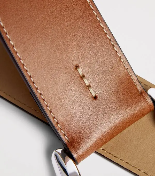 Polo Ralph Lauren Leather Stirrup-buckle Wide Belt