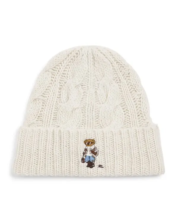 Polo Ralph Lauren Cable-knit Polo Bear Beanie