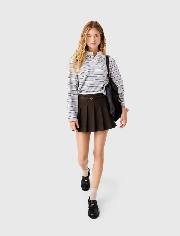 Maje Rhinestone Tailored Skort