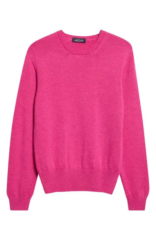 J. MUESER Chunky Merino Wool Sweater - Pink