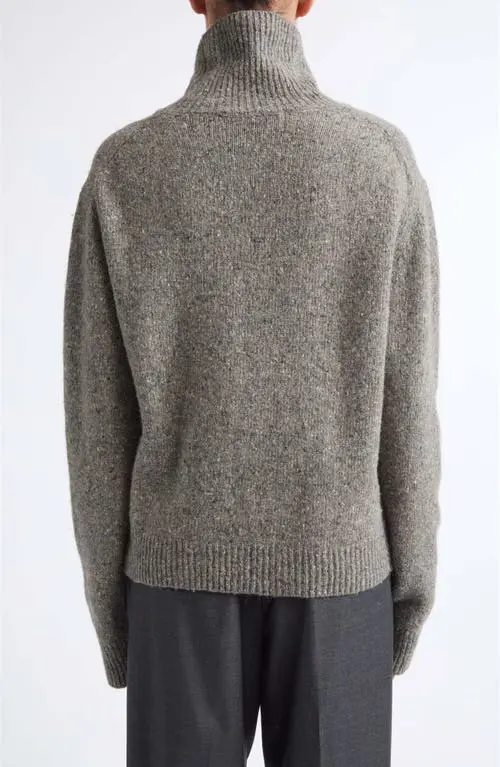 RÓHE Wool Blend Mouliné Turtleneck Sweater