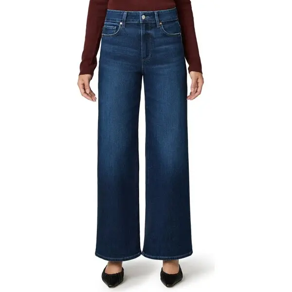 Paige Anessa High Waist Wide Leg Petite Jeans