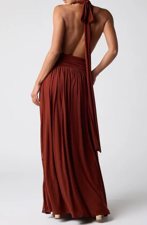 Lulus Lavina Halter Maxi Dress