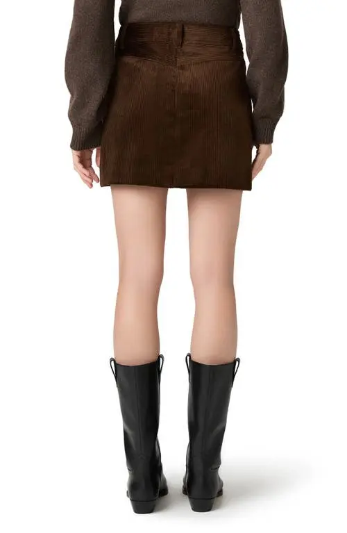 Paige Camden Corduroy Miniskirt