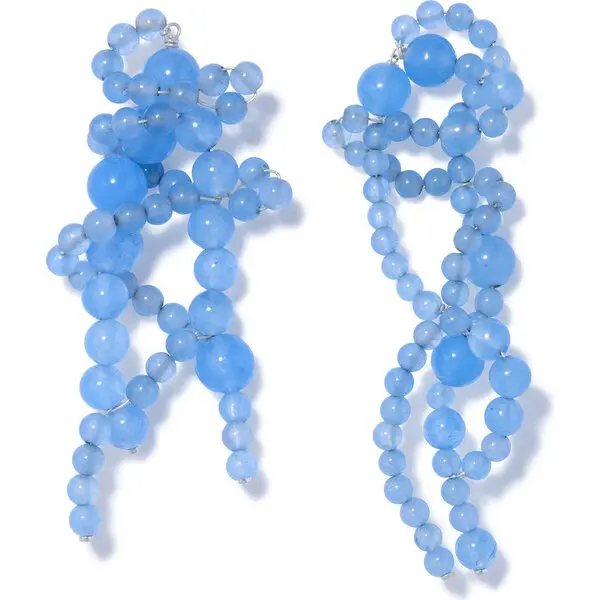 Completedworks Agate Bead Drop Earrings - Blue