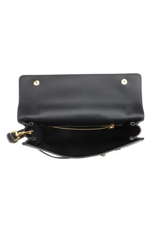 Moschino Tie Me Soft Leather Clutch