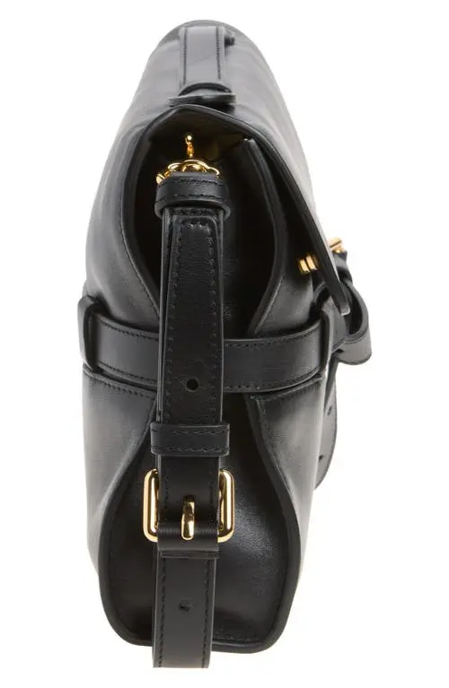 Moschino Tie Me Soft Leather Clutch
