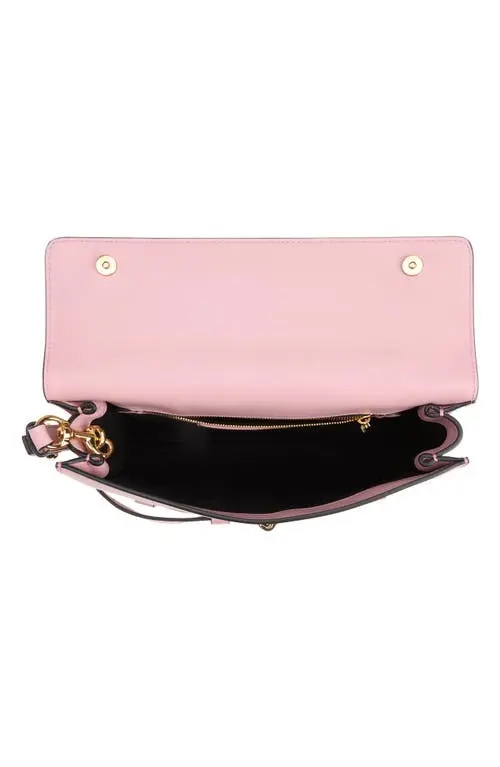 Moschino Tie Me Soft Leather Clutch