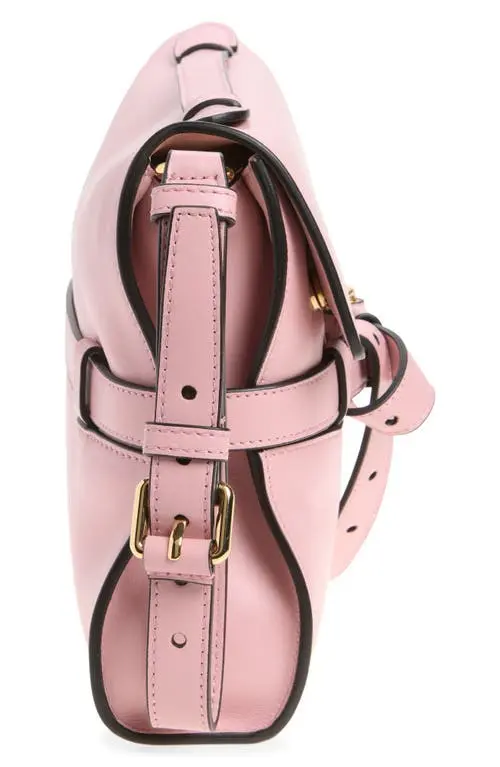 Moschino Tie Me Soft Leather Clutch